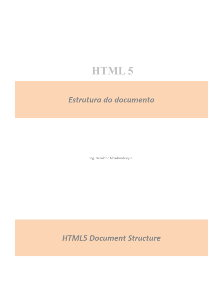 Lecture 2 - Document Structure | PDF | World Wide Web Consortium | Html5
