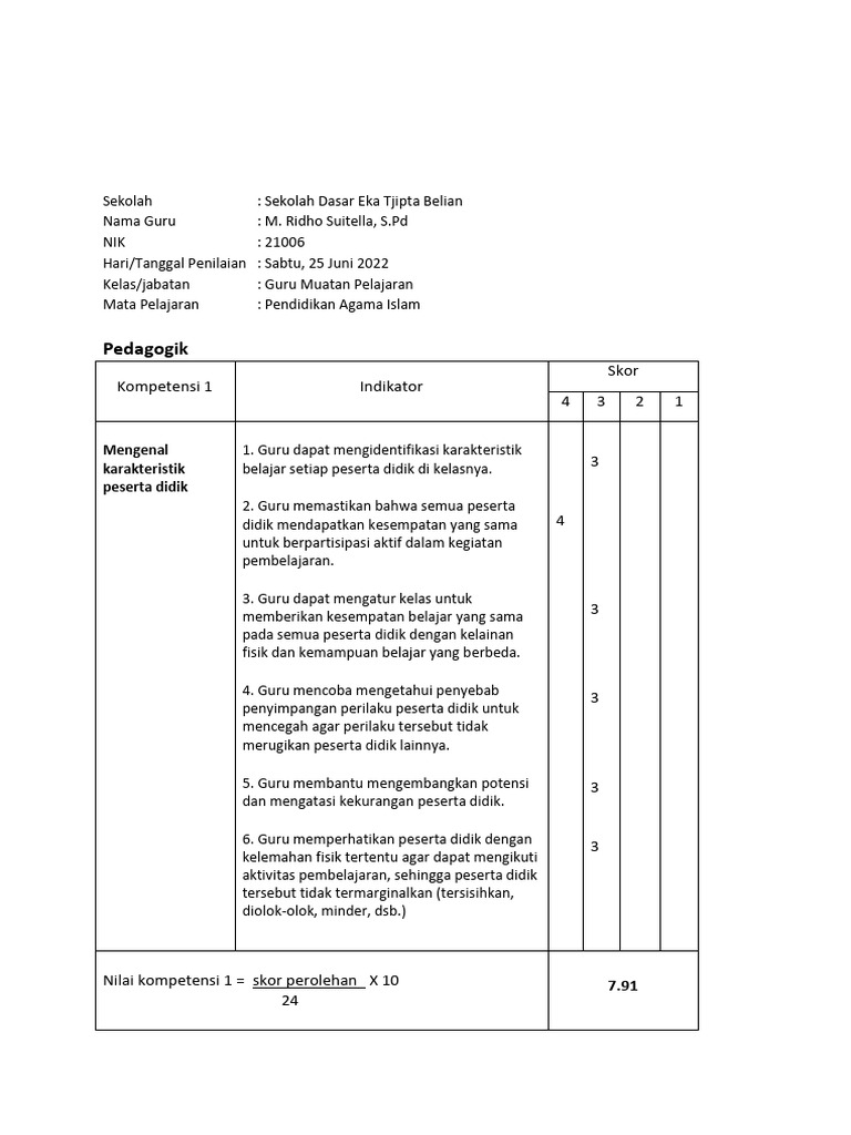 42 IPKG Laporan Guru | PDF