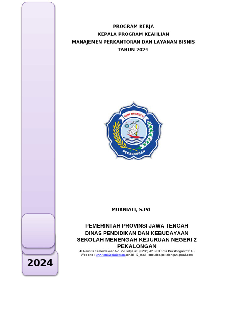 Program Kerja MPLB | PDF