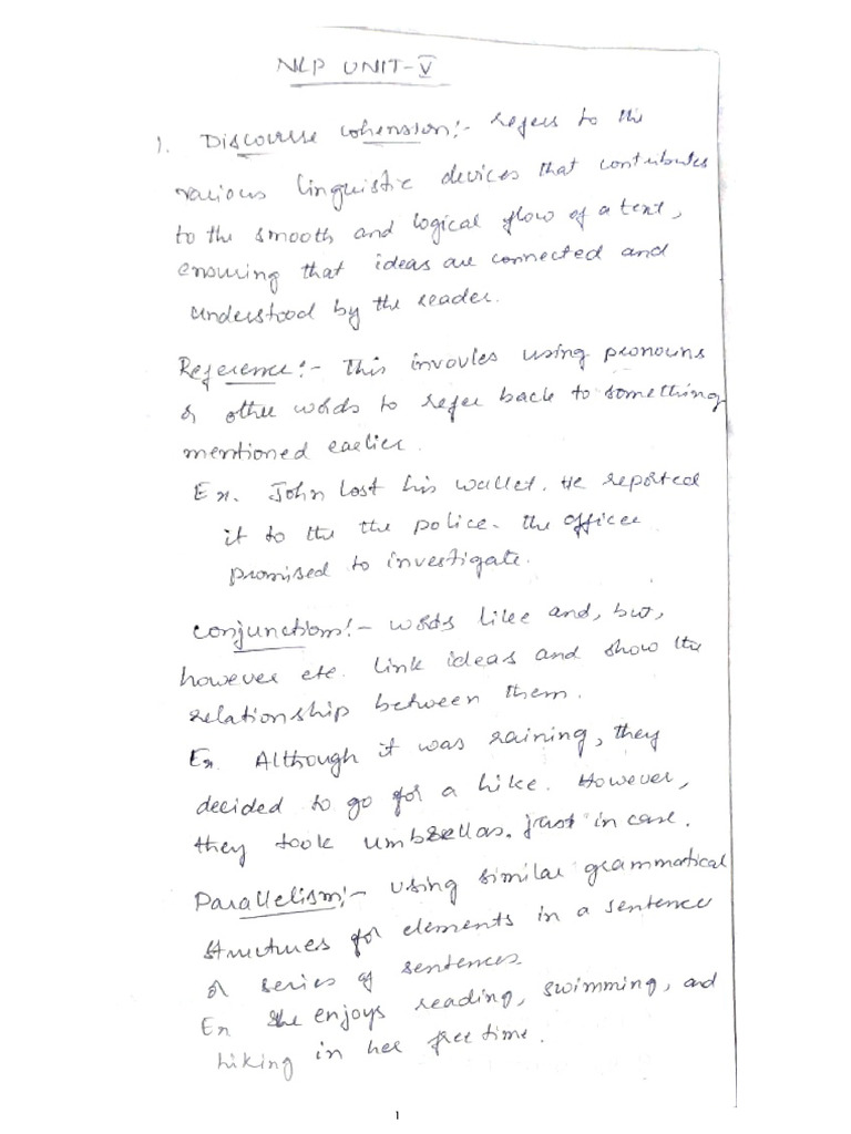 NLP Unit - 5 | PDF