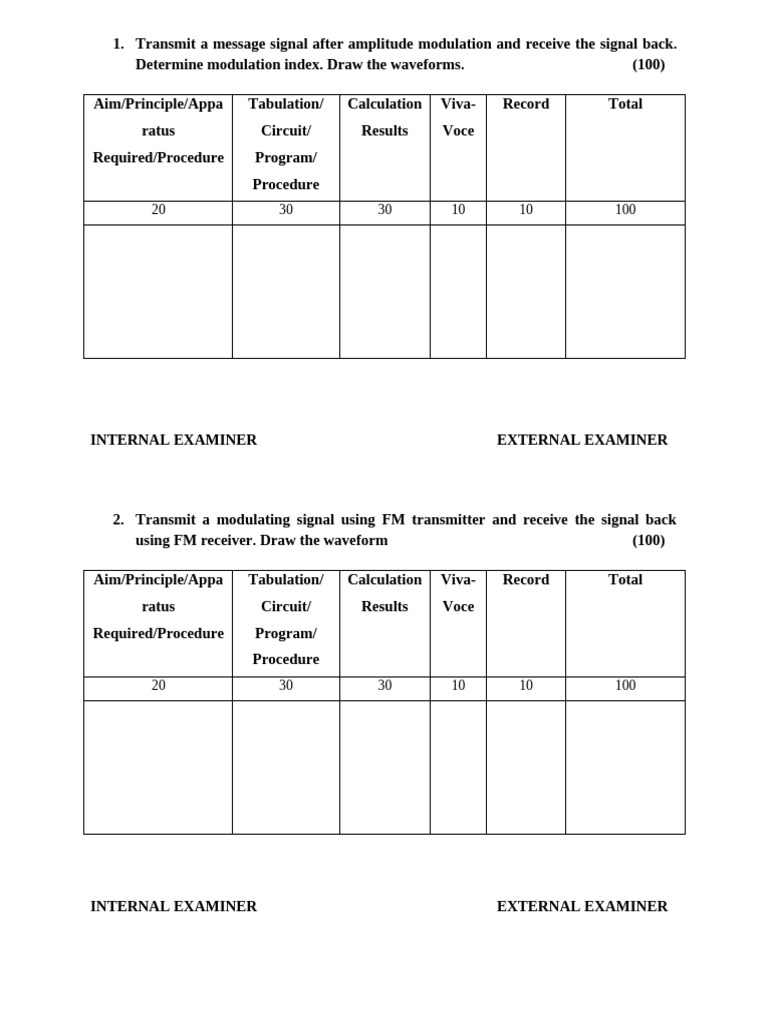 Communication Systems Lab University Questions | PDF | Modulation | Teaching Methods & Materials