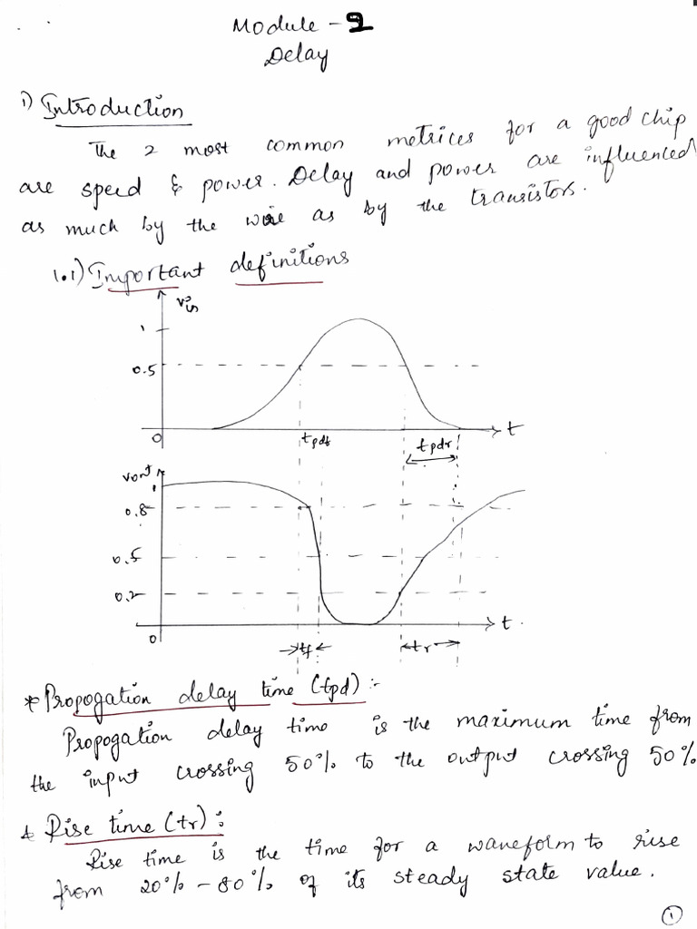 VLSI MOD 2 (Delay Model) | PDF