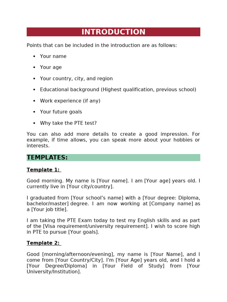 Introduction Notes | PDF