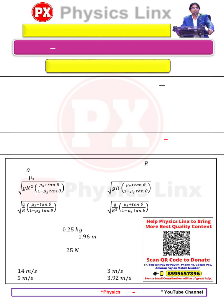 Dpp-2 (Circular Motion - Motion in A Plane) Physics Linx | PDF