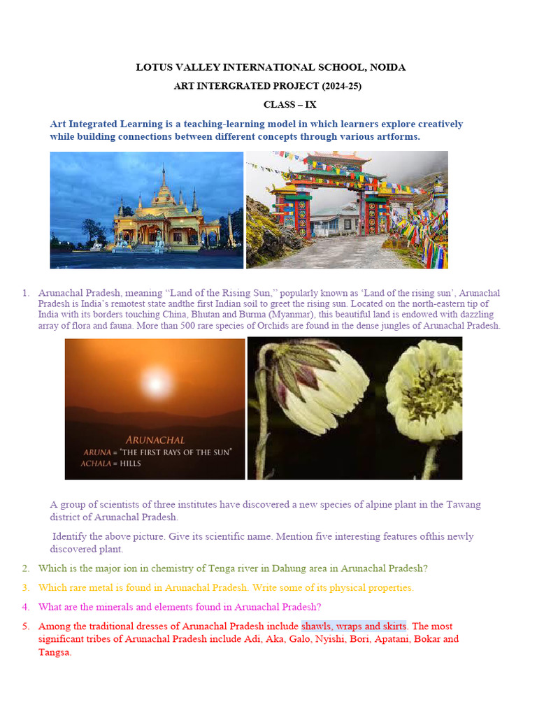 AIL Project Grade 9 (2024-25) | PDF