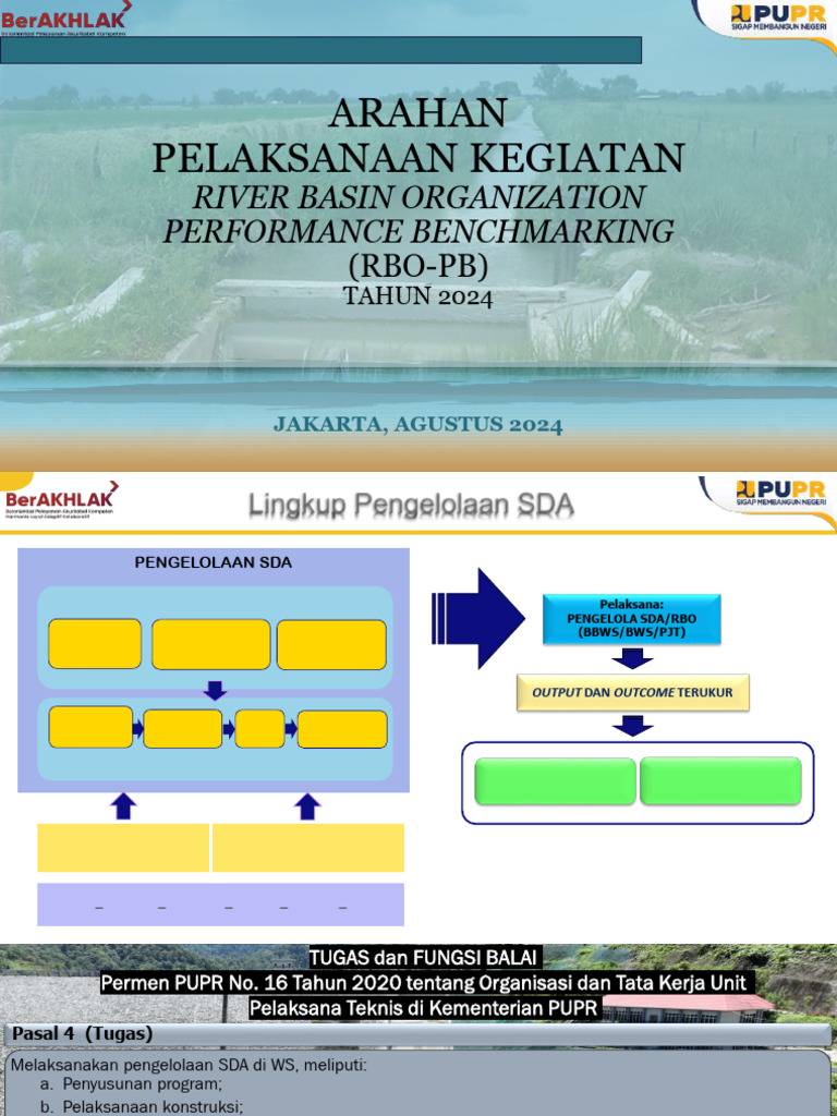 Arahan RBO-PB BWS Papua Barat | PDF