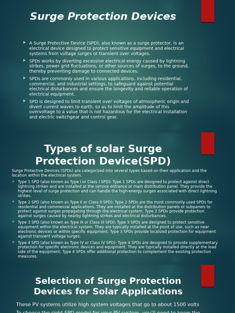 SPDs Selection | PDF