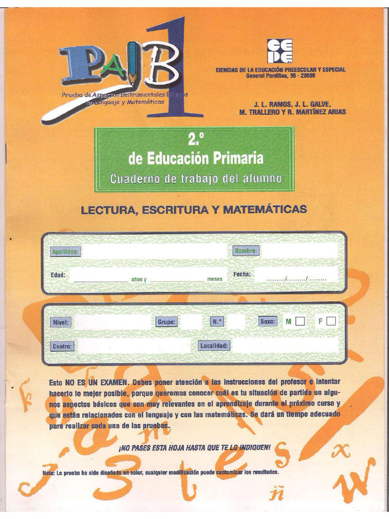 Paib 3ero Primaria | PDF
