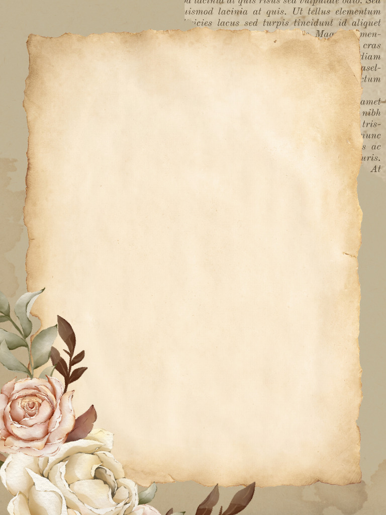 Brown Vintage Notes Paper Document A4 | PDF