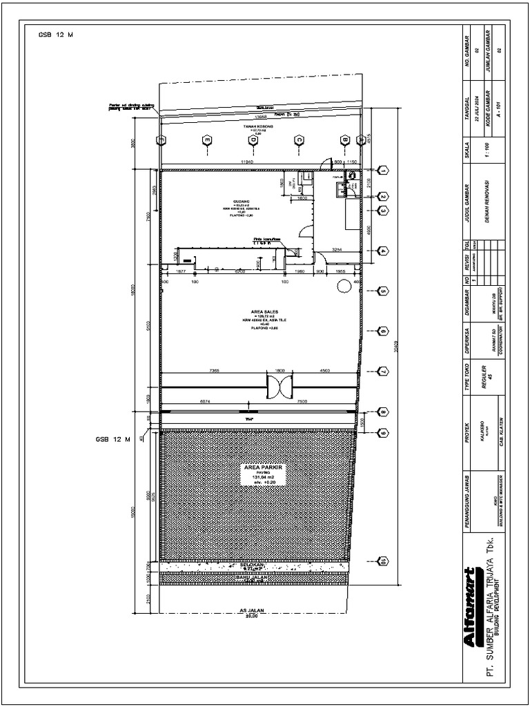 Kalikebo, Klaten - Denah Renovasi | PDF
