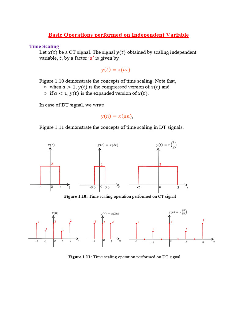 Module 1 - Basic Operation Performed On Independent Variables | PDF