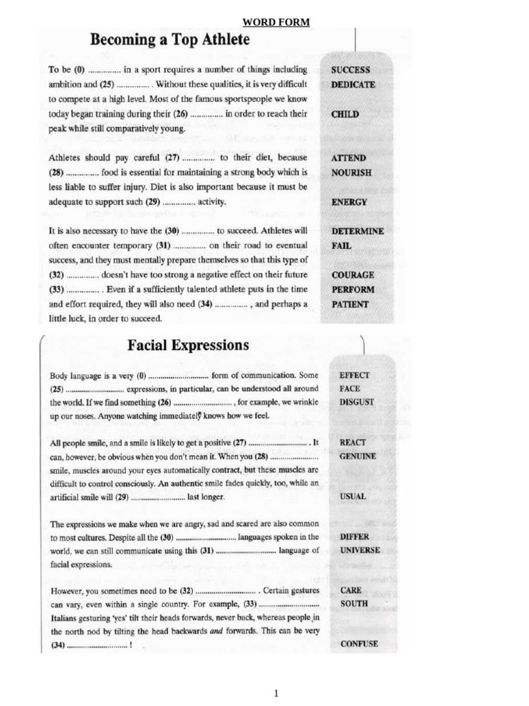 Word Form Lop 9 Nam 2024-2025 | PDF