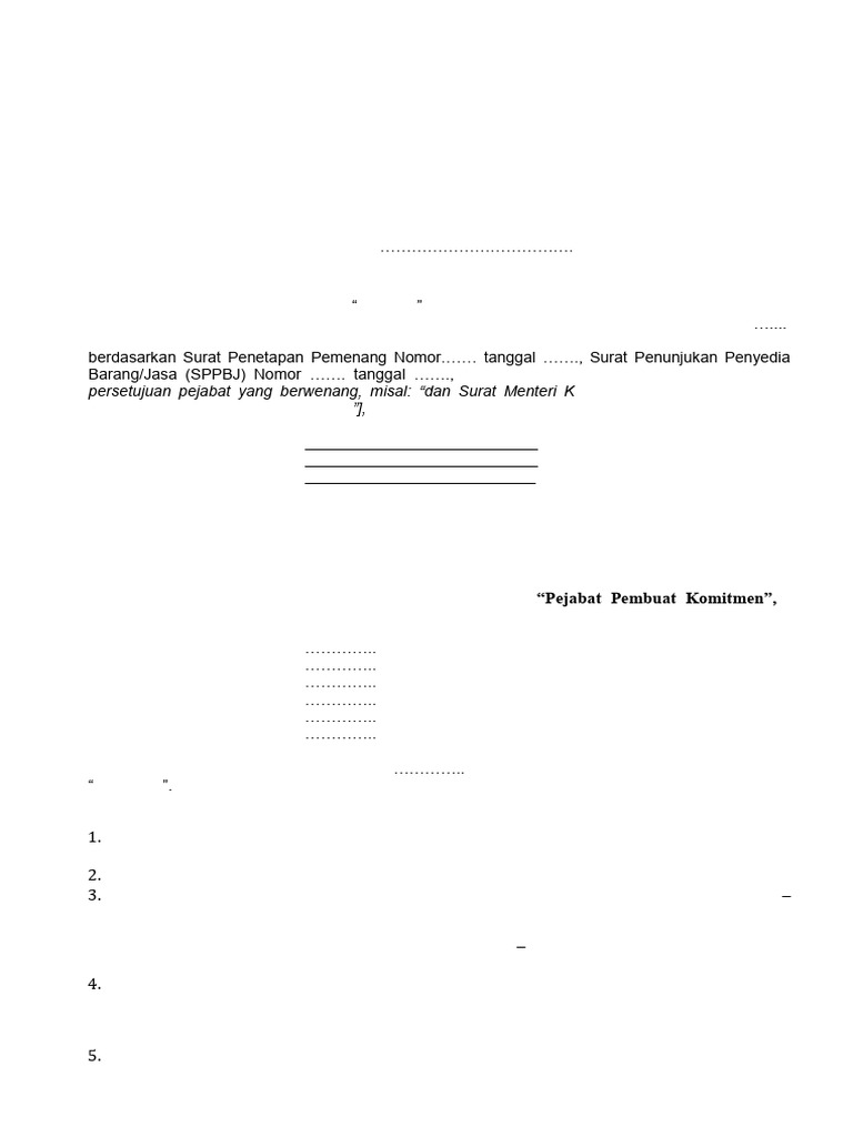 Rancangan Kontrak-2 | PDF