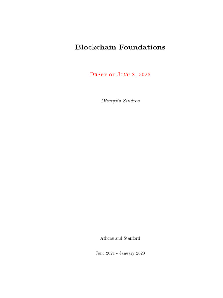 Blockchain Foundations | PDF