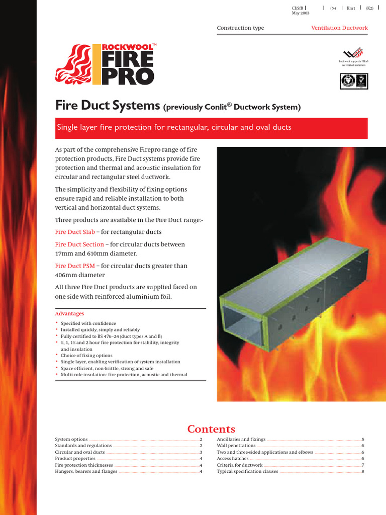 Conlit Fire Duct Systems | PDF