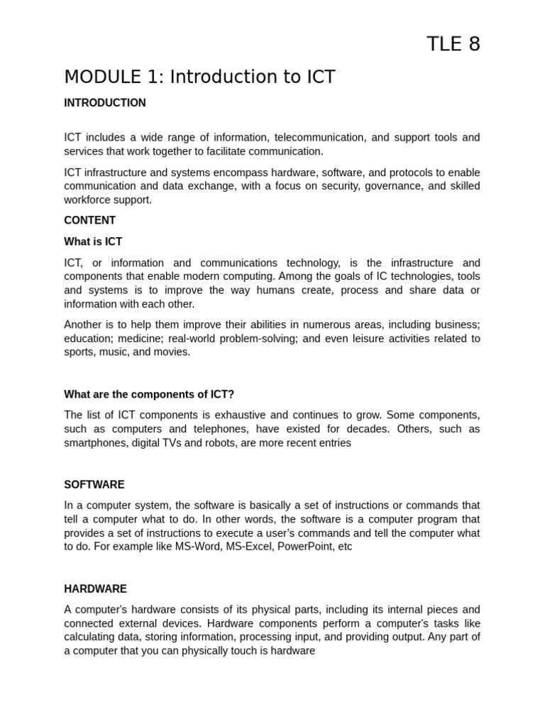 MODULE1-TLE8 T.FELIP | PDF