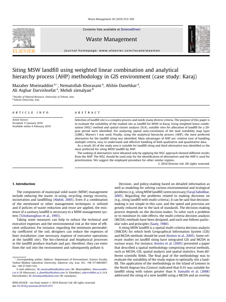 Waste Management | PDF