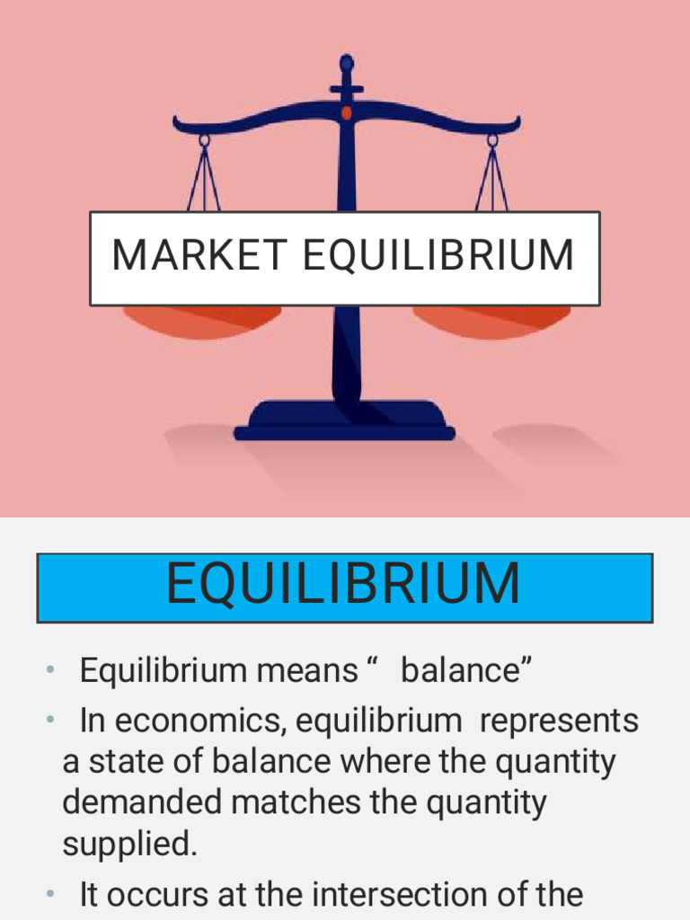Market Equilibrium | PDF