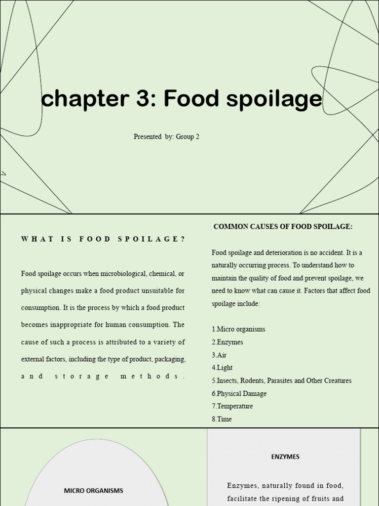 Chapter 3 - Food Spoilage | PDF