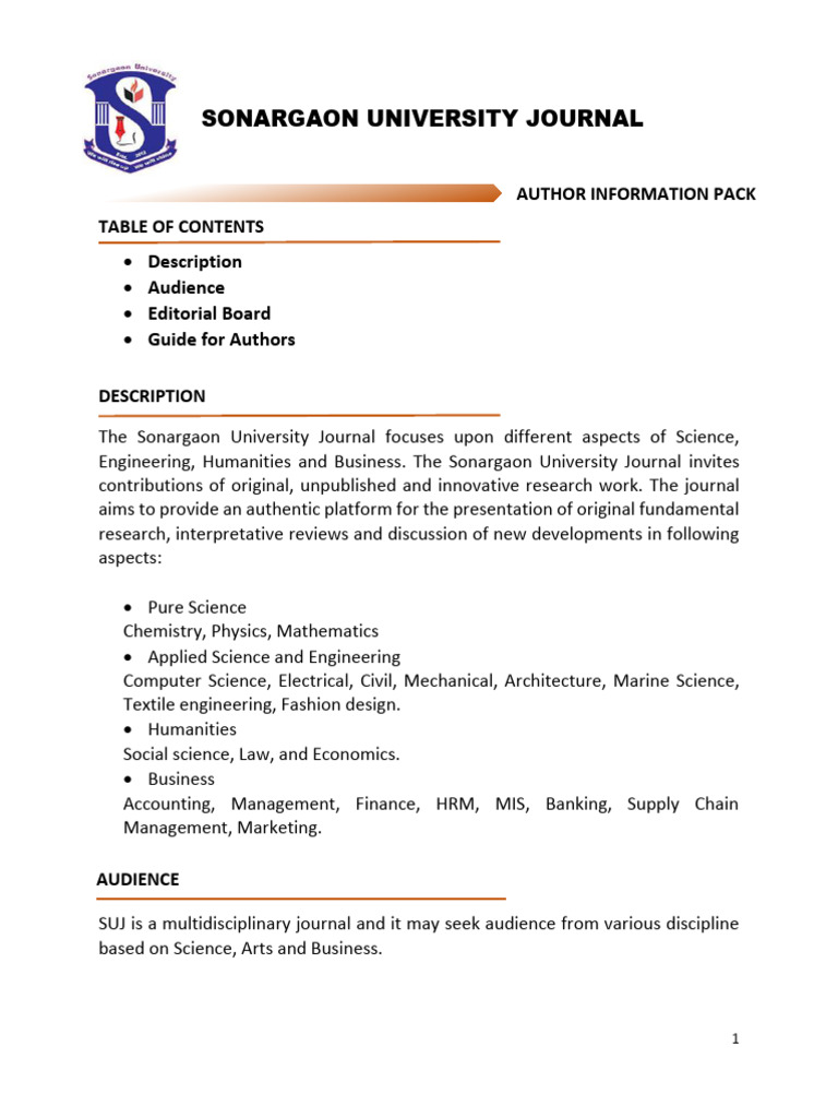 Guide to Authors | PDF