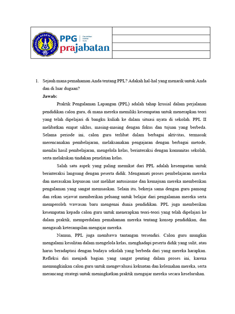 01.05.6-B5-2 Ruang Kolaborasi - Diskusi Dan Refleksi Akhir PPL II - MUTI | PDF