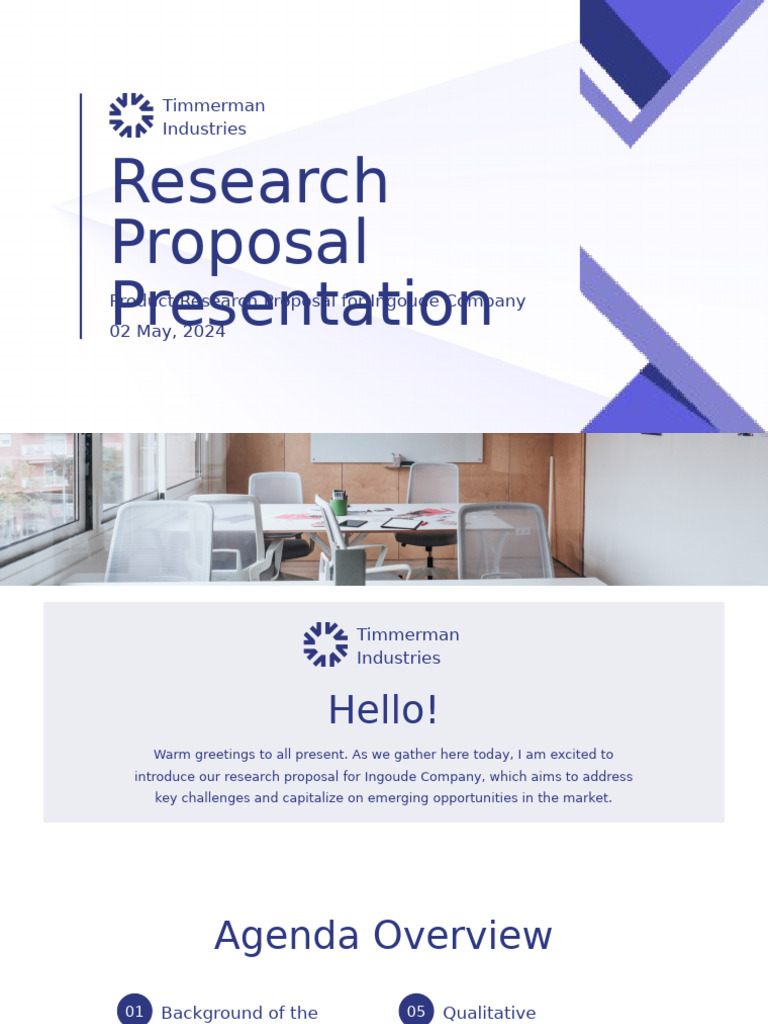 White and Purple Simple Research Proposal Presentation | PDF