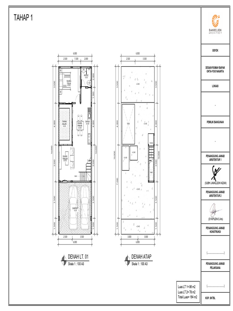 Denah Tahap 1 - Ok | PDF