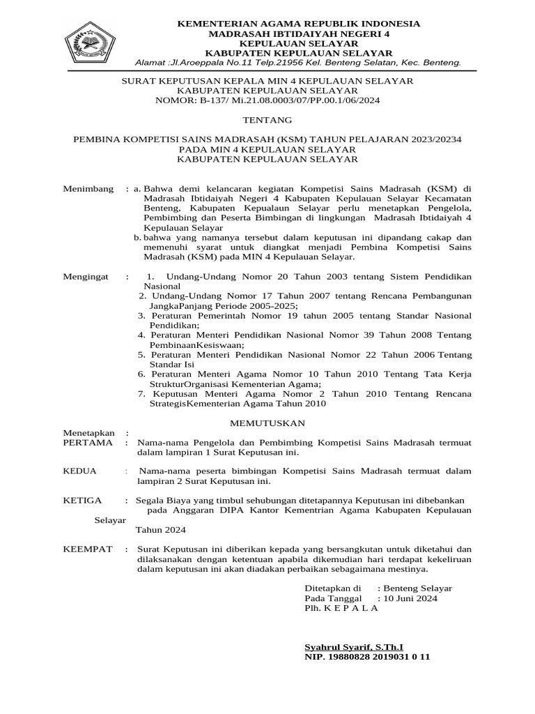 SK KSM 2023 | PDF