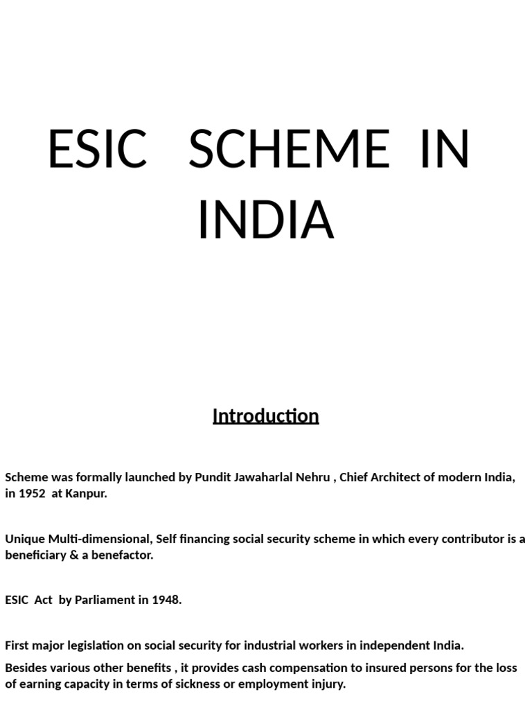2021 ESI Act | PDF