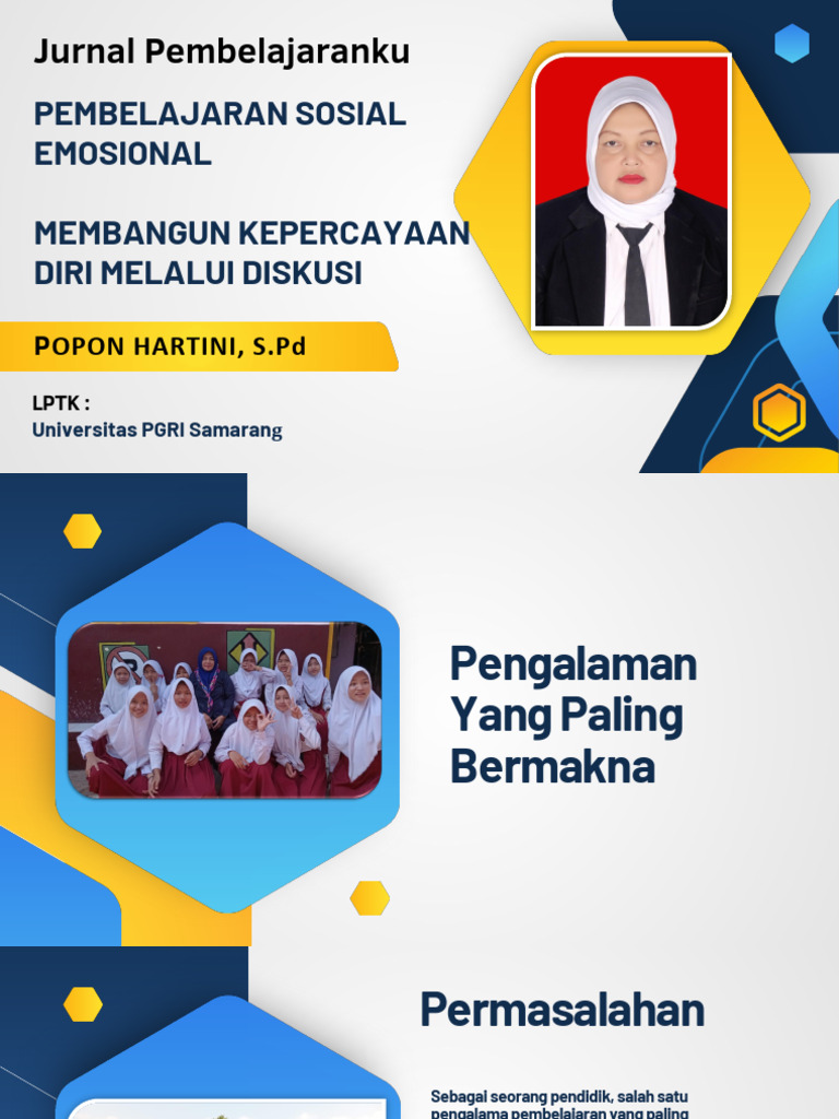 Pembelajaran Sosial Emosional Popon Hartini | PDF