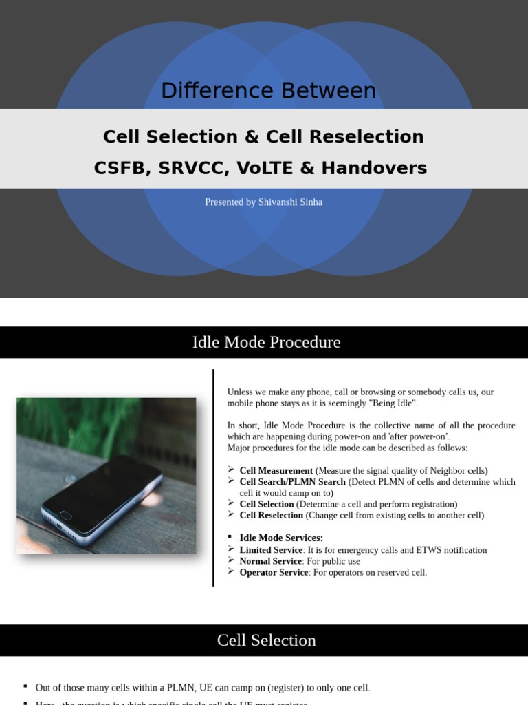 Difference BW Various LTE Features | PDF