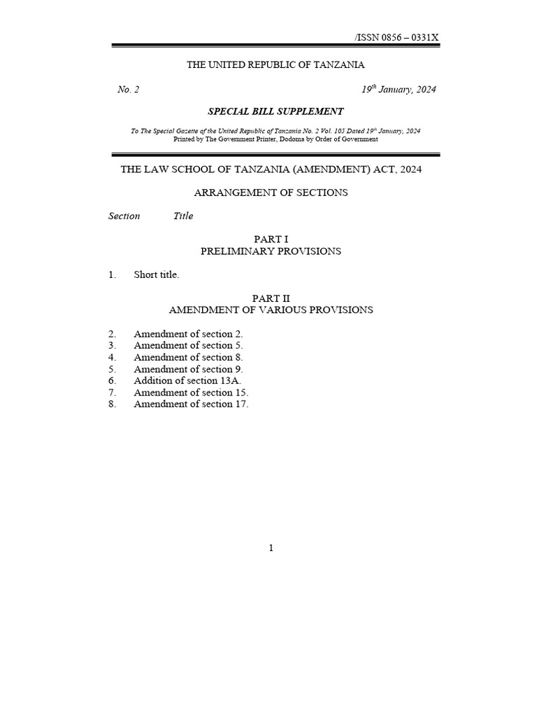 Law School Bill | PDF