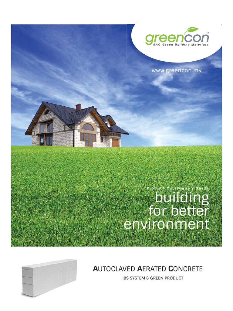 Greencon AAC Block Catalogue | PDF