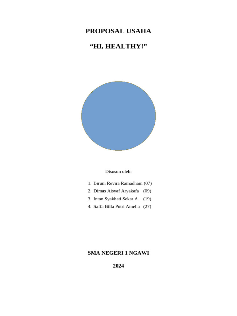 Proposal Bindo Healthy Food | PDF