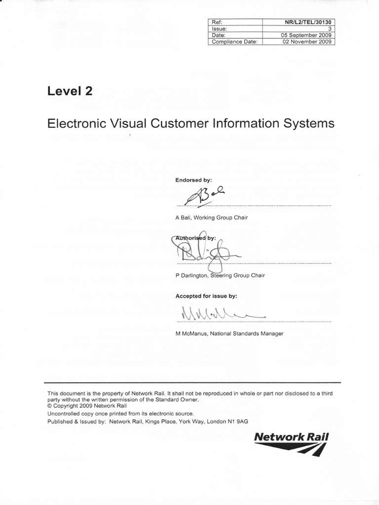 NR-L2-TEL-30130 Electronic Visual CIS | PDF