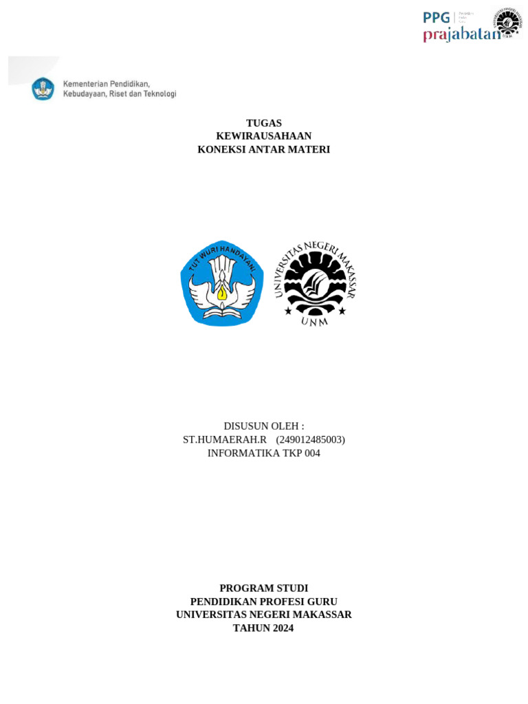 TP5 - Koneksi Antar Materi | PDF