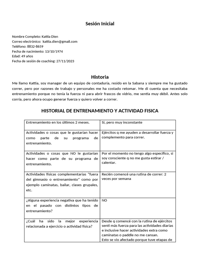 Sesion Inicial | PDF