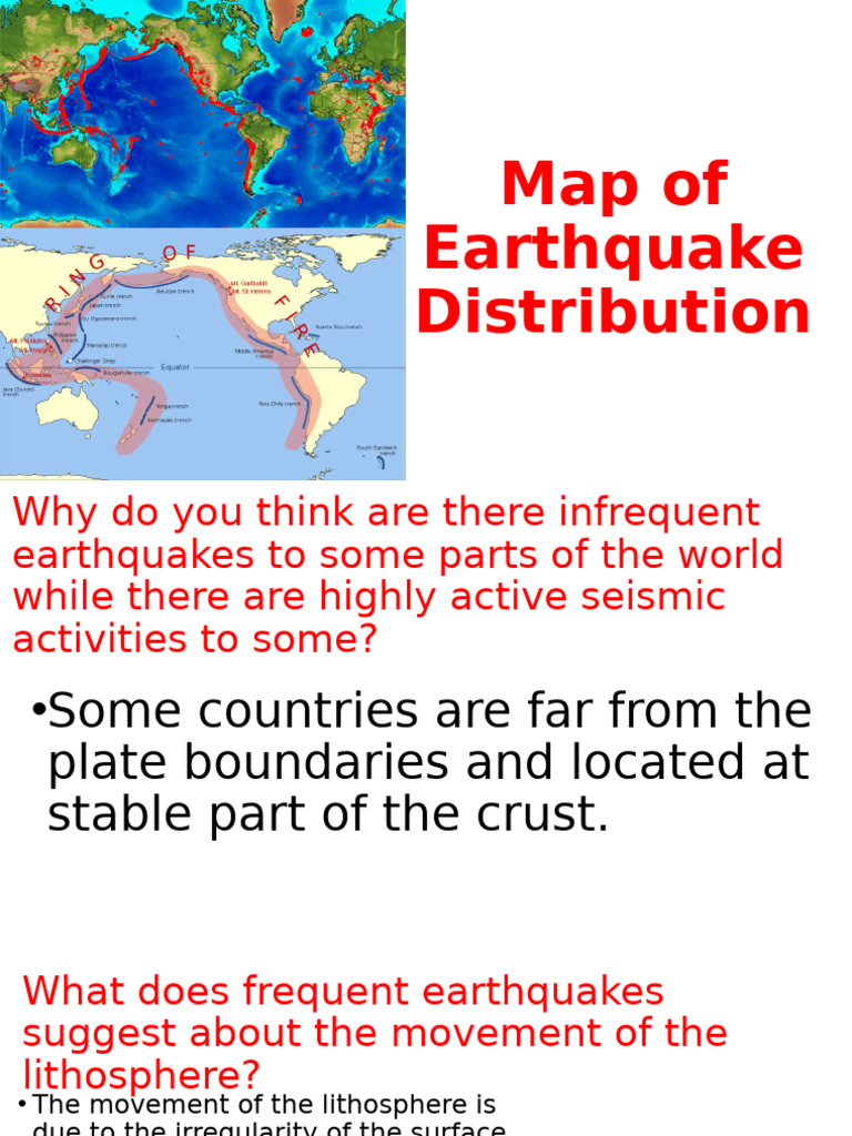 Map of Earthquake Distribution | PDF