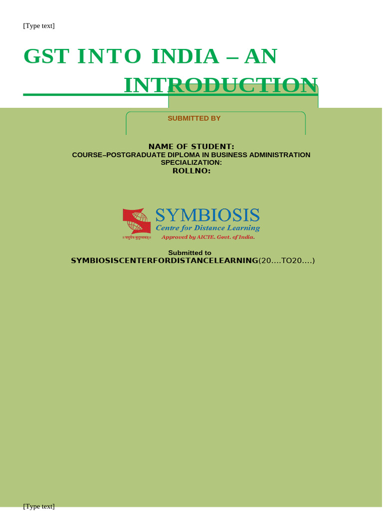 1.introduction To GST | PDF