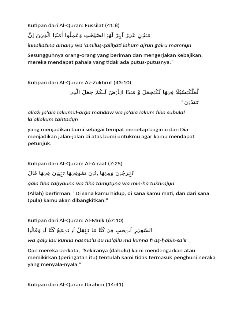 Ayat Harian | PDF | Abrahamic Religions | Semitic Words And Phrases