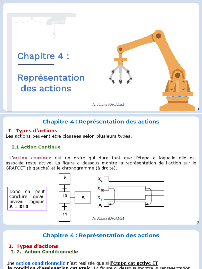 Chapitre4 Automatisme Séquentielles FENNAAMA | PDF