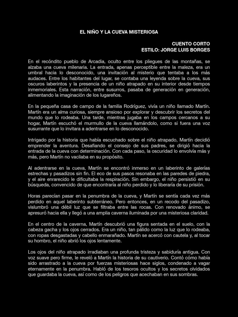 El Niño y La Cueva | PDF