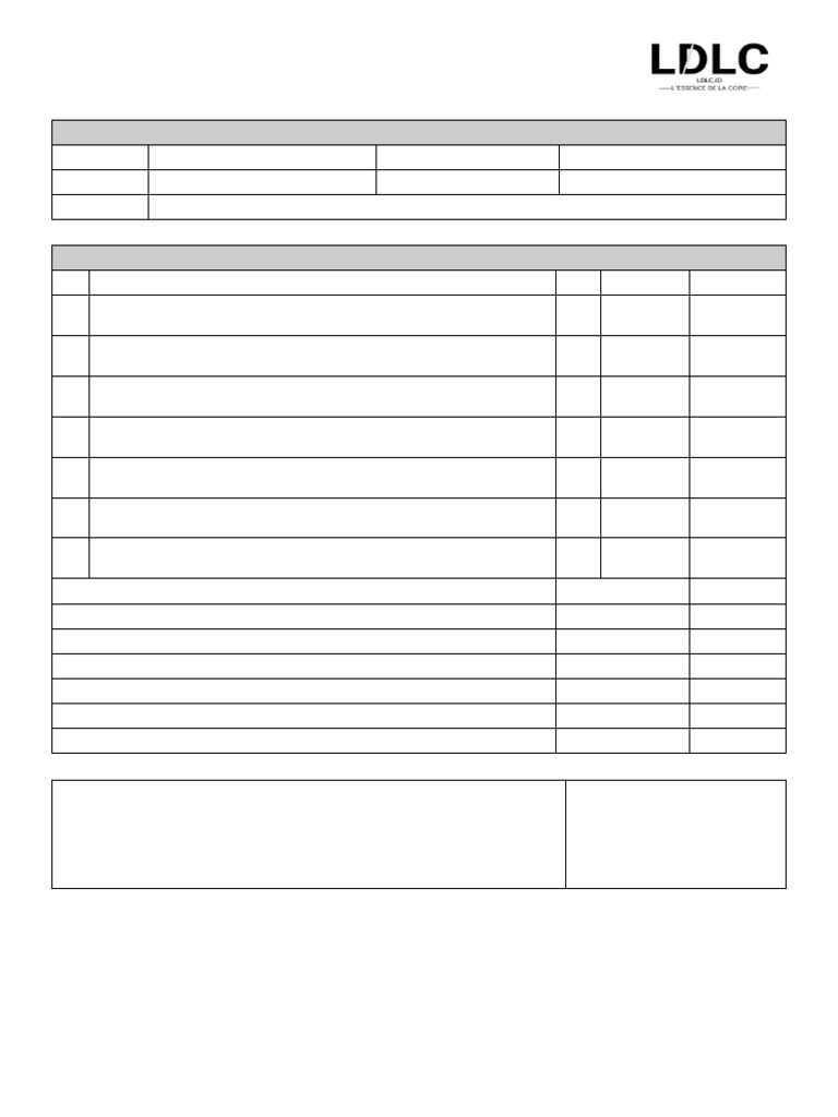 Invoice - LDLC.001.01.20231025.01 | PDF