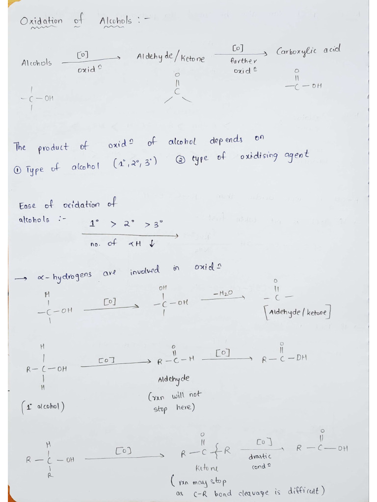 Oxidation of Alcohols | PDF