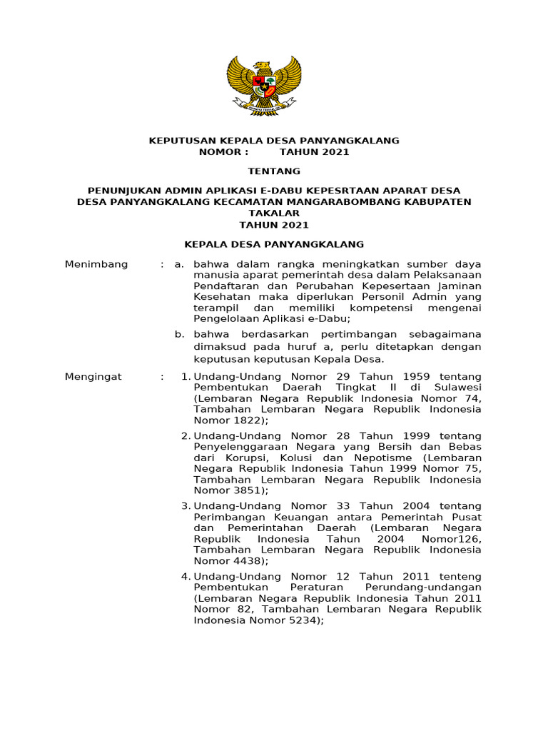 SK ADMIN EDABU 2021 | PDF