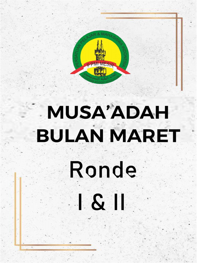 Musaadah Bulan Maret PDF | PDF