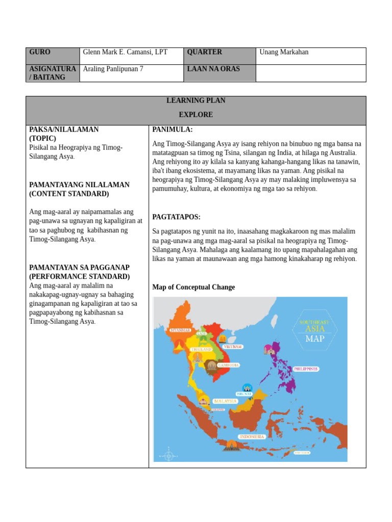 Learning Plan - Ap7 | PDF