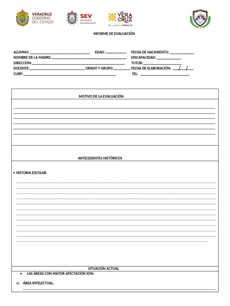 Iforme de Evaluació Nuevo | PDF