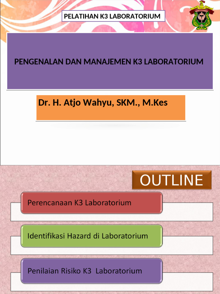 PENGENALAN & MANAJ. K3 LAB Ok V | PDF