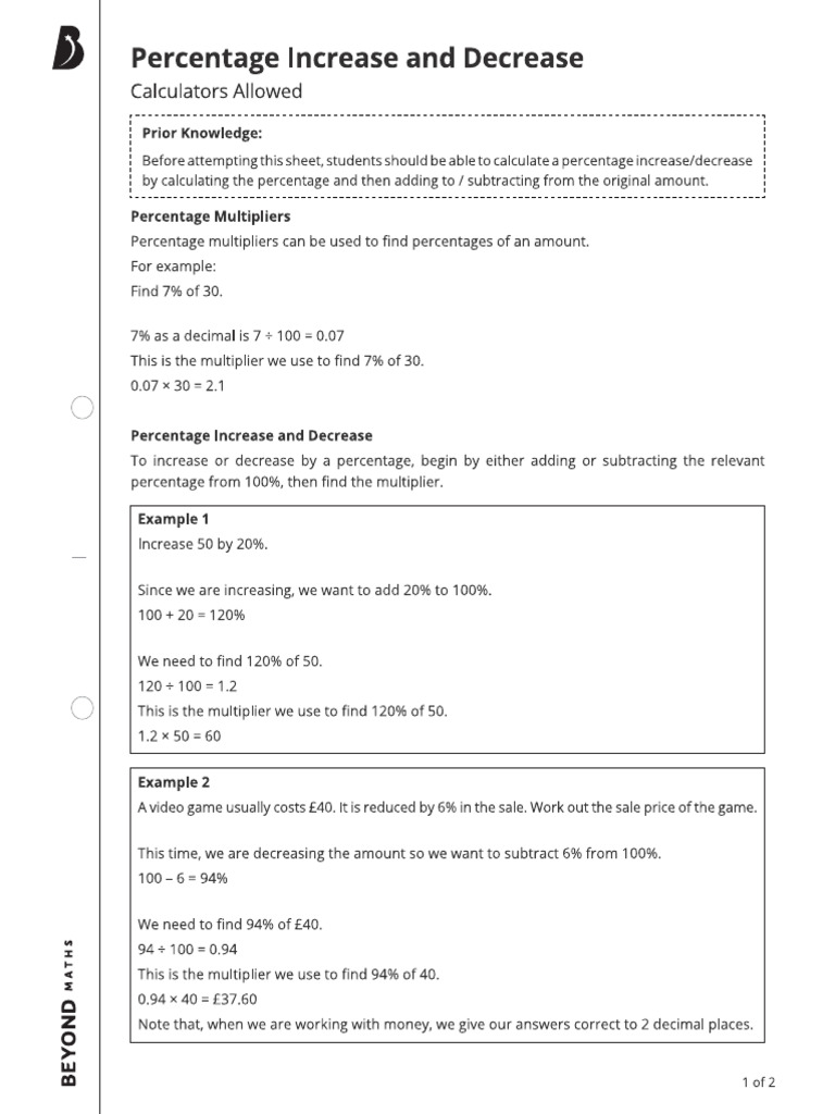 Year 9 Worksheet 4 | PDF